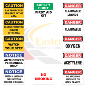 Indoor Safety Signs - Custom Safety Signs | Eastern Highway